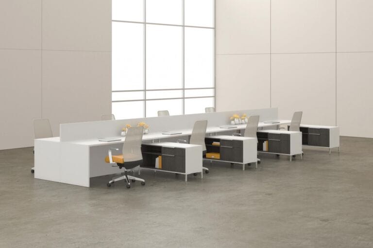 Modern Bench & Desk Systems in Houston | Collaborative Office Interiors