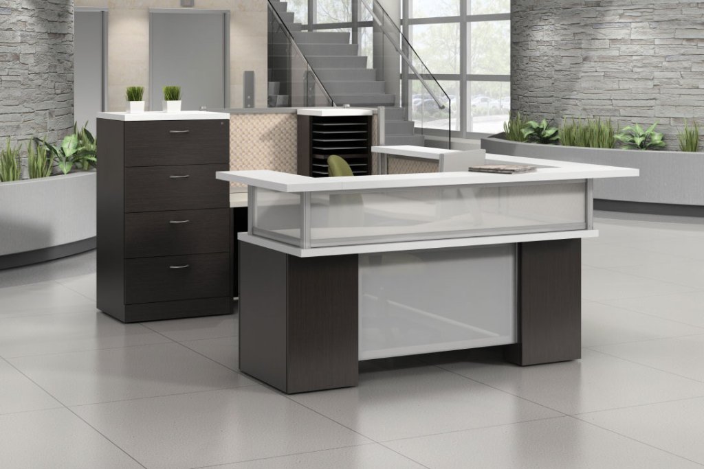 Zira Laminate Office Reception Desks | Houston Office Furniture