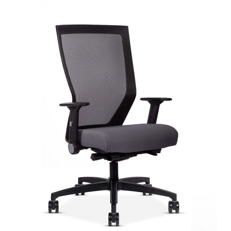 Run II High Back Black Frame Office Chair with Synchro Control ...