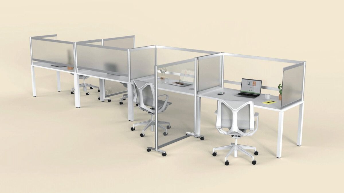 Desk Shield Desktop Acrylic Protection | Collaborative Office Interiors