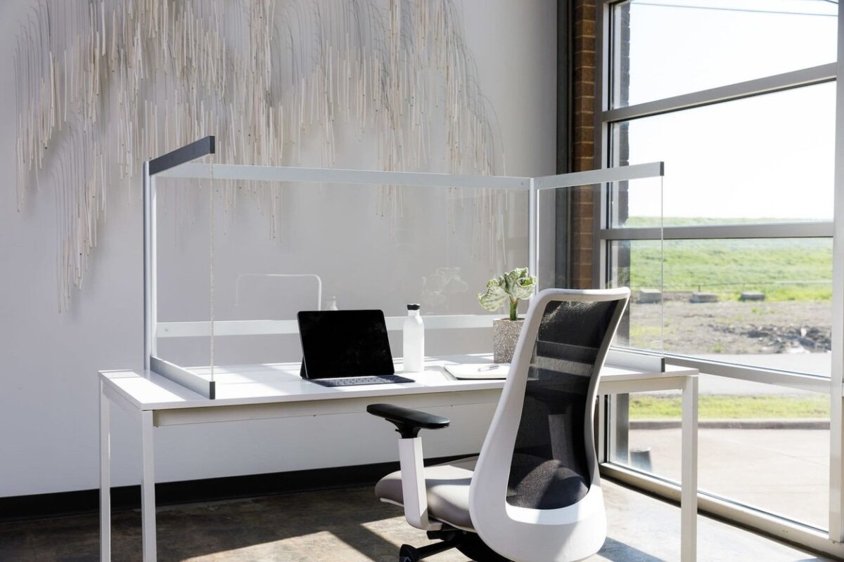 Desk Shield Desktop Acrylic Protection | Collaborative Office Interiors