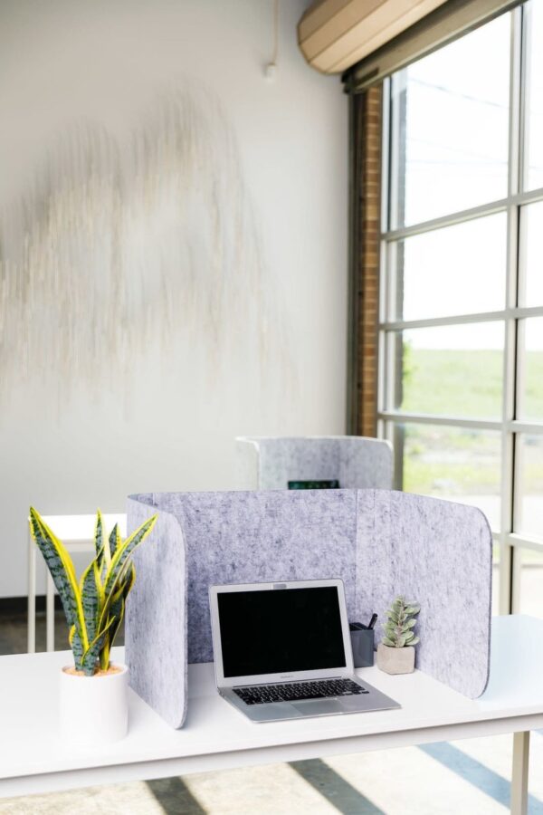 Hide Desktop Privacy Screen | Collaborative Office Interiors